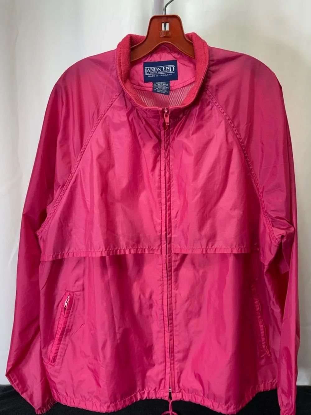 Lands' End | Jackets & Coats | Lands End Vibrant Pink Bomber Jacket ...